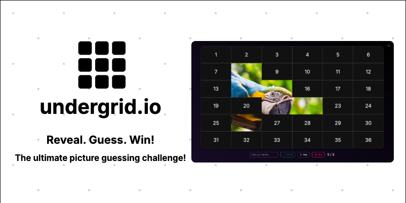 UnderGrid.io - The Ultimate Picture Guessing Game